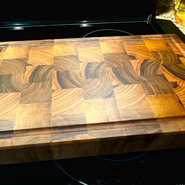 Personalised Maple End Grain Cutting Board, Custom Butcher Block ...