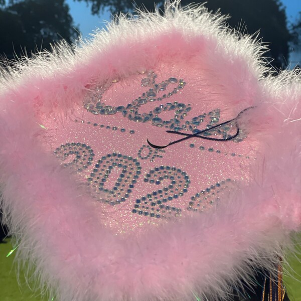 Black Glitter CARDSTOCK for Grad Cap | BLANK Template | Black Glitter ...