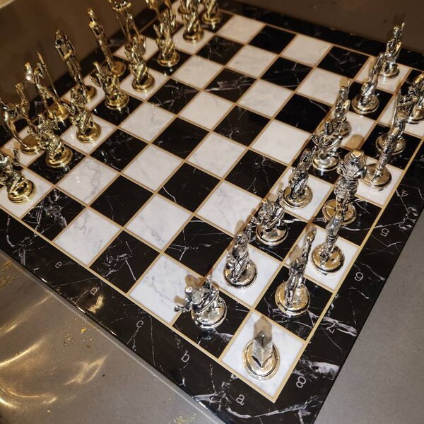 Luxury Personalised Themed Chess Set With Storage Board 38cm-15 Premium ...