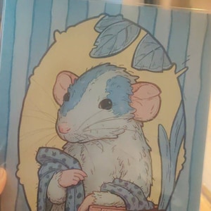 Portrait of a Fancy Rat Art Print Whimsical Children Illustrations - Etsy