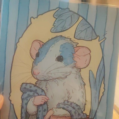 Portrait of a Fancy Rat Art Print Whimsical Children Illustrations - Etsy