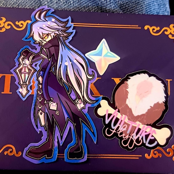 Genshin Impact 6.0 Varka and Flins Stickers - Etsy