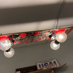 Skateboard Lamp Checkerboard - Etsy