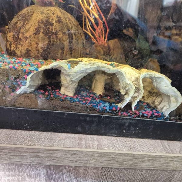 Printable Aquarium & Terrarium Cave STL, Vertical Cliff Hide Shelter ...