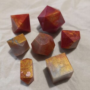 Dnd Dice Mold Set With Blanks/geode Mold Various D6 and D4 Shapes ...