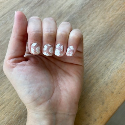 White Buffalo Check Nail Wraps 100% Nail Polish Stickers Nail - Etsy