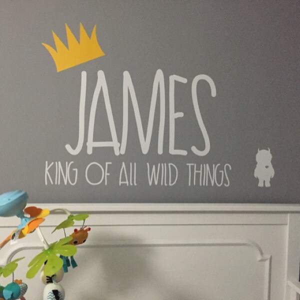 Where the Wild Things Are Inspired Decal, Custom Name Decal, Wild ...