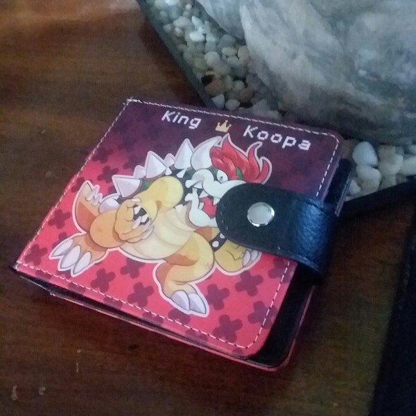 Bowser Bifold Wallet || Unisex Wallet || Vegan Wallet - Etsy