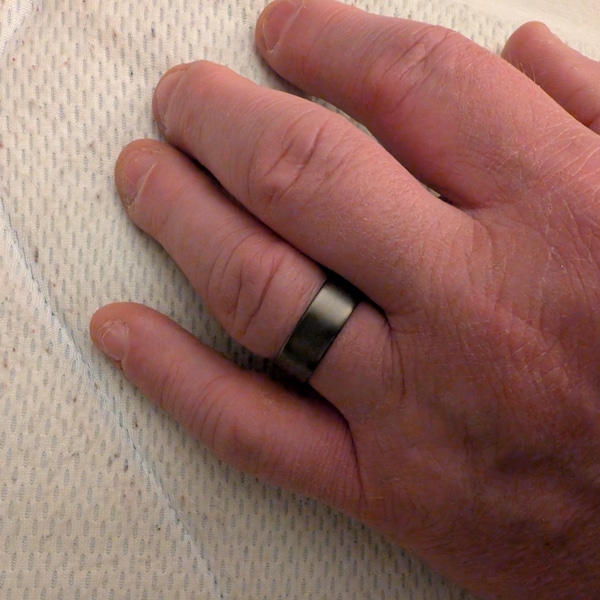 Simple Titanium Ring, Classic Wedding Band, Mens Modern Ring, Womens ...