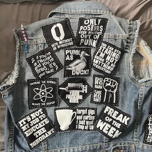 Punk Patch Country Music is Farm Emo Patches for Jackets Battle Jacket ...