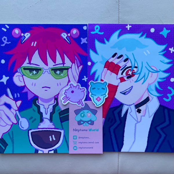 Saiki K A5 Prints - Etsy