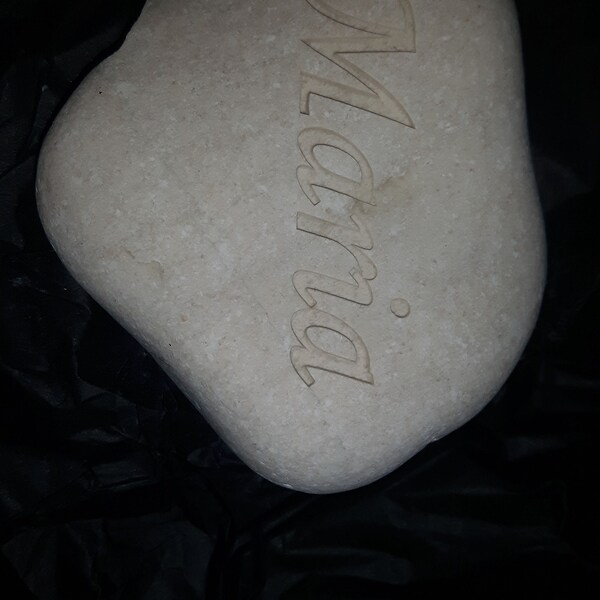 Personalised Engraved River Rocks | Unique Gift | Engraved Stone ...