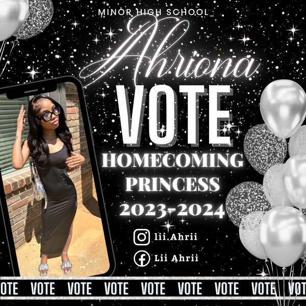 Vote Homecoming Queen Flyer, Homecoming Flyer, Campaign Flyer, Class ...