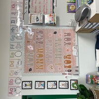 Boho Bulletin Board Kit, Retro Classroom Decor Valentine Bulletin Board ...