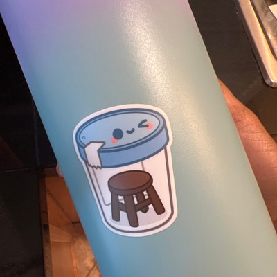 Small Stool Sample Funny Vinyl Waterproof Sticker for Lab Scientists ...