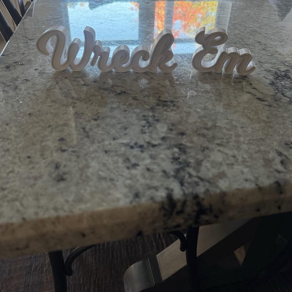 Texas A&M Gig Em Block Letter Shelf Decor | 3D Printed - Etsy