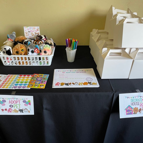 Puppy Adoption Basic Pack, Puppy Adoption Party, Dog Birthday, Puppy ...