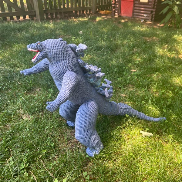 Crochet Giant Godzilla _ Godzilla Monsterverse _ PDF English Crochet Pattern of Godzilla - Etsy