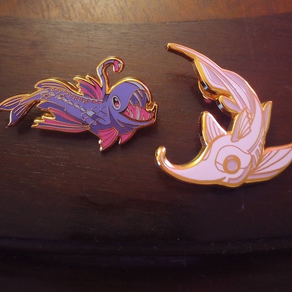 Deep Sea Creature Enamel Pins - 20 Designs! GLOWS IN DARK! - Etsy