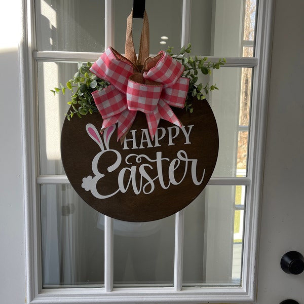 Easter Front Door Decor | Happy Easter | Easter Decor | Easter Wreath ...