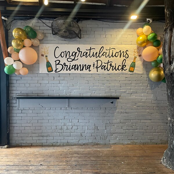 Custom Banner / Congratulations Banner, Engagement Banner, Personalized ...