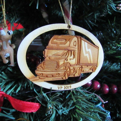 Personalized Big Rig Ornament Trucker Ornament Trucker - Etsy