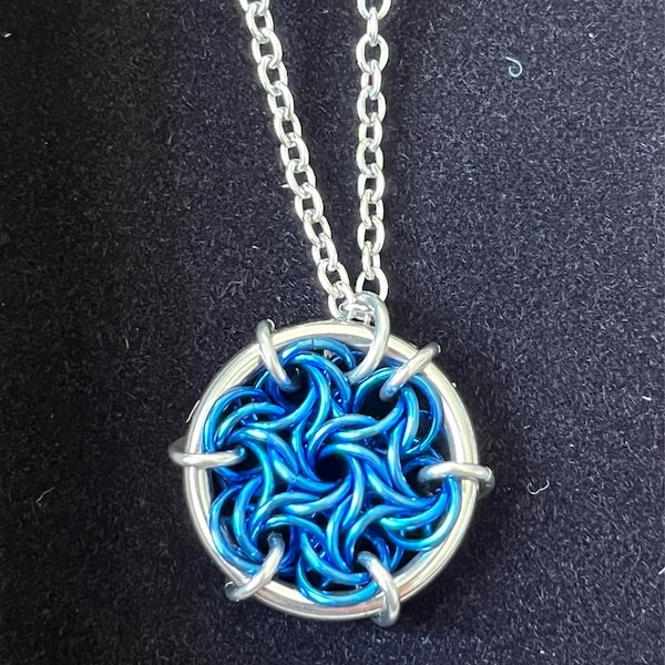 Helm Weave Chainmaille Focal Bracelet, Chainmaille Anklet, Minimalist ...