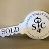 Key Shape Sold Sign With Hashtag or Name, Personalized Real Estate ...