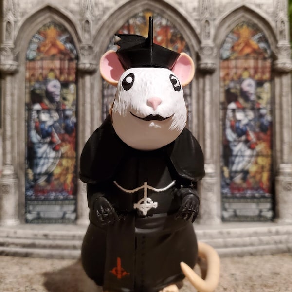 Cardinal Copia Rat Sculpture - Ghost Band Fan Art, Unique Home Decor - Etsy