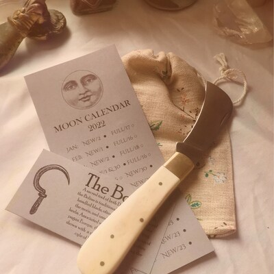 Hand BOLINE Bolline Sickle Herbalist Tool Druidic Ritual Druid ...