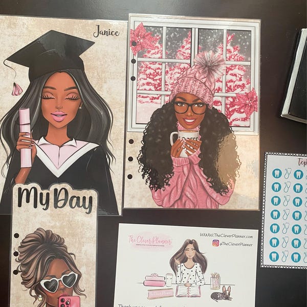 African American Planner Dashboard Vision Board for Your Pm Mm Gm ...
