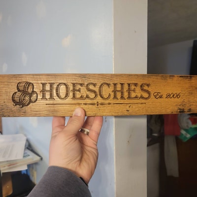 Custom Barrel Stave, Barrel Stave With Last Name, Personalized Stave ...