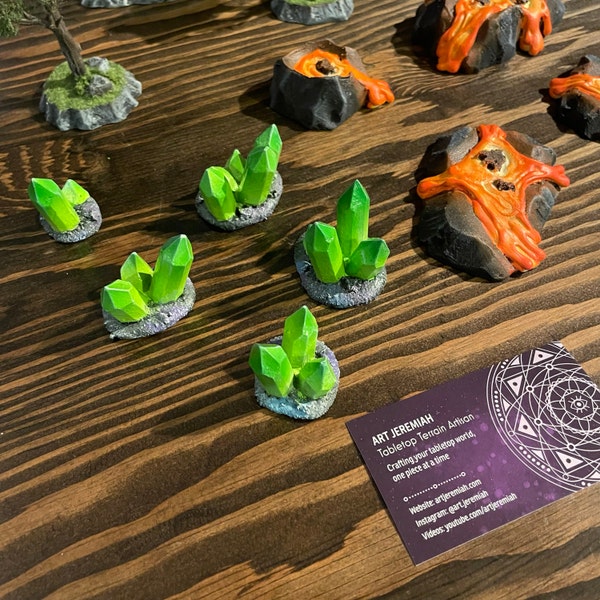 Cave Crystals Scatter Wargame Terrain -- Dungeons and Dragons ...