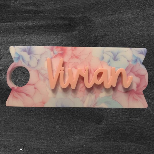 Personalised Tumbler Topper Cup Topper Name Personalised Mug Topper ...