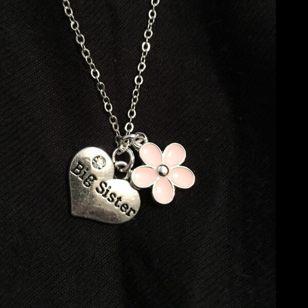 Personalized Big Sister Necklace for Girl Big Sister Gift From New Baby ...