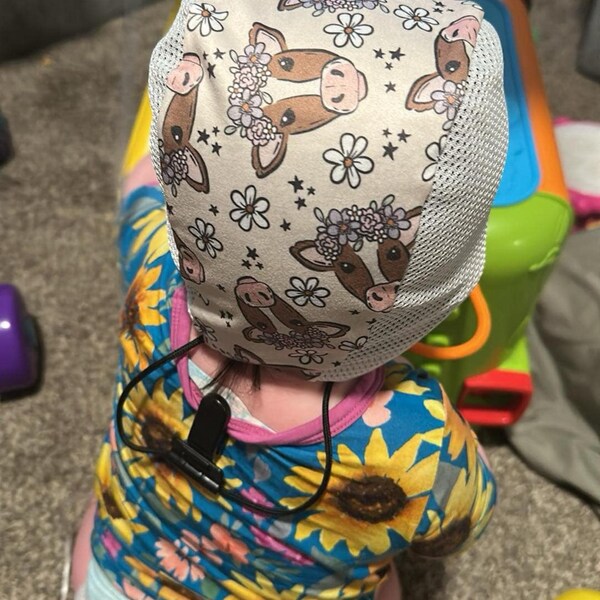 All Mesh Baby Pilot Hat, Giddy Baby Hat, Hat With Ties or Snaps ...