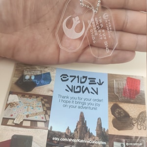 Star Wars-inspired Dog Tags Customized in Aurebesh - Etsy