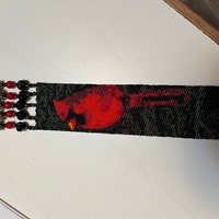Cardinal 2 Bird Loom Bead Pattern Bracelet Cuff Bookmark - Etsy UK