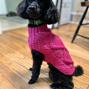 Aran Dog Sweaters/jumper in Alpaca/wool Mix With a | Etsy