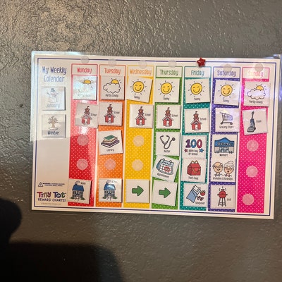 Weekly Visual Calendar includes 264 Cards - Etsy