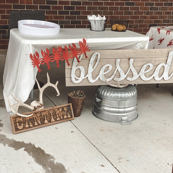 Crawfish Boil Party Banner, Creole Themed Banner, Creole Crawfish Food ...