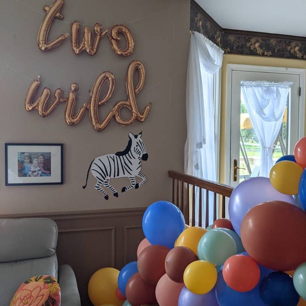 Custom Script Balloon Banner | Foil Letter Balloon Garland, Party Decor ...