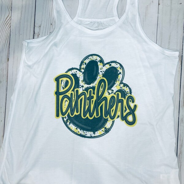 Panthers PNG Design: Football Paw, Black & Yellow (digital Download) - Etsy