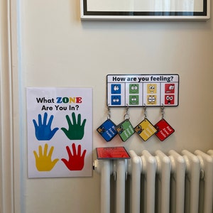 Feelings Chart, Emotional Self Check-in, Self-regulation Zones Tool ...