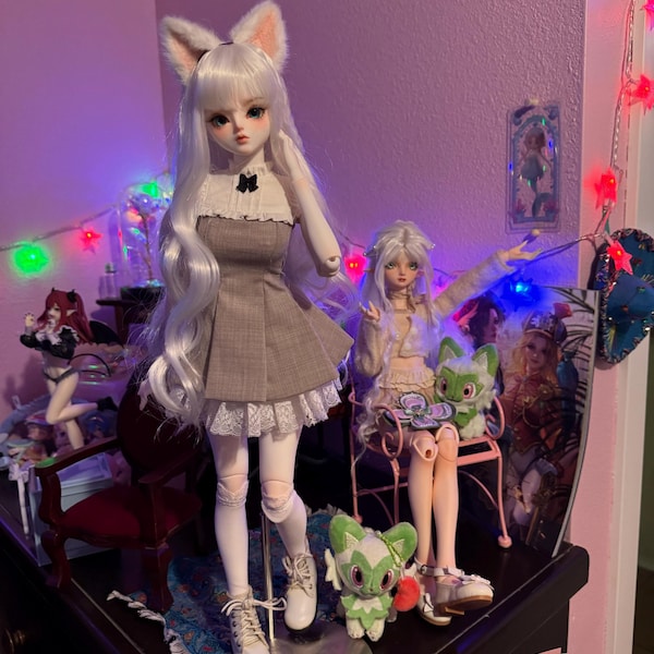 BJD in Stock ID75 SD17 PU Leather Motorcycle Gloves - Etsy