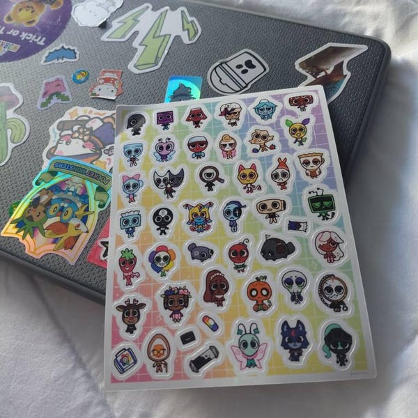 NEW Mini Toons Sticker Sheet !! - Etsy