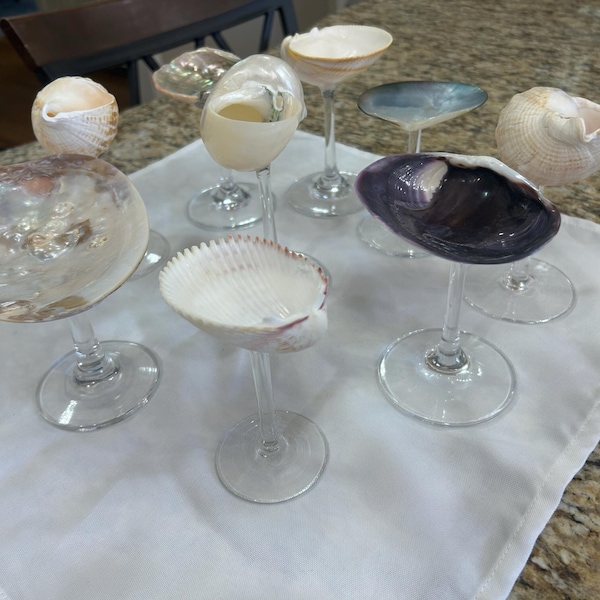 Custom Name Seashell Wine Glasses, Wedding Bridesmaids Gift,beach Shell ...