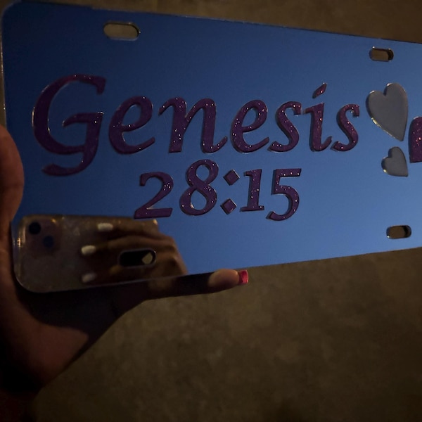 Custom Mirror "bronze" License Plate, Car Tag, Personalized Car Tag ...