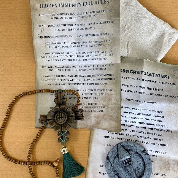 Survivor Hidden Immunity Idol Season 17 Gabon Prop Replica free ...