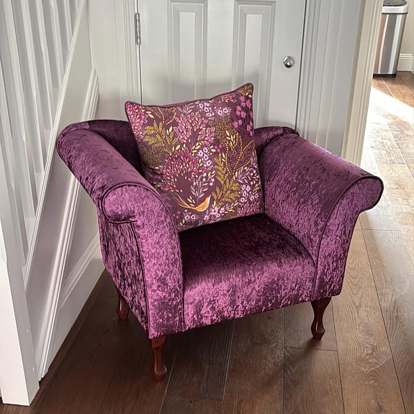 Stag Deer Wingback Sofa | 2 Seater Upholstered Fireside Queen Anne ...